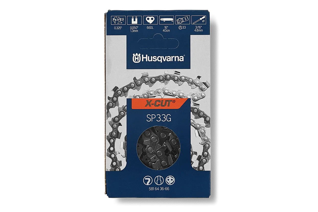 16" Chainsaw Chains X-CUT SP33G, .325" pitch, .050 gauge – Daytona Pressure